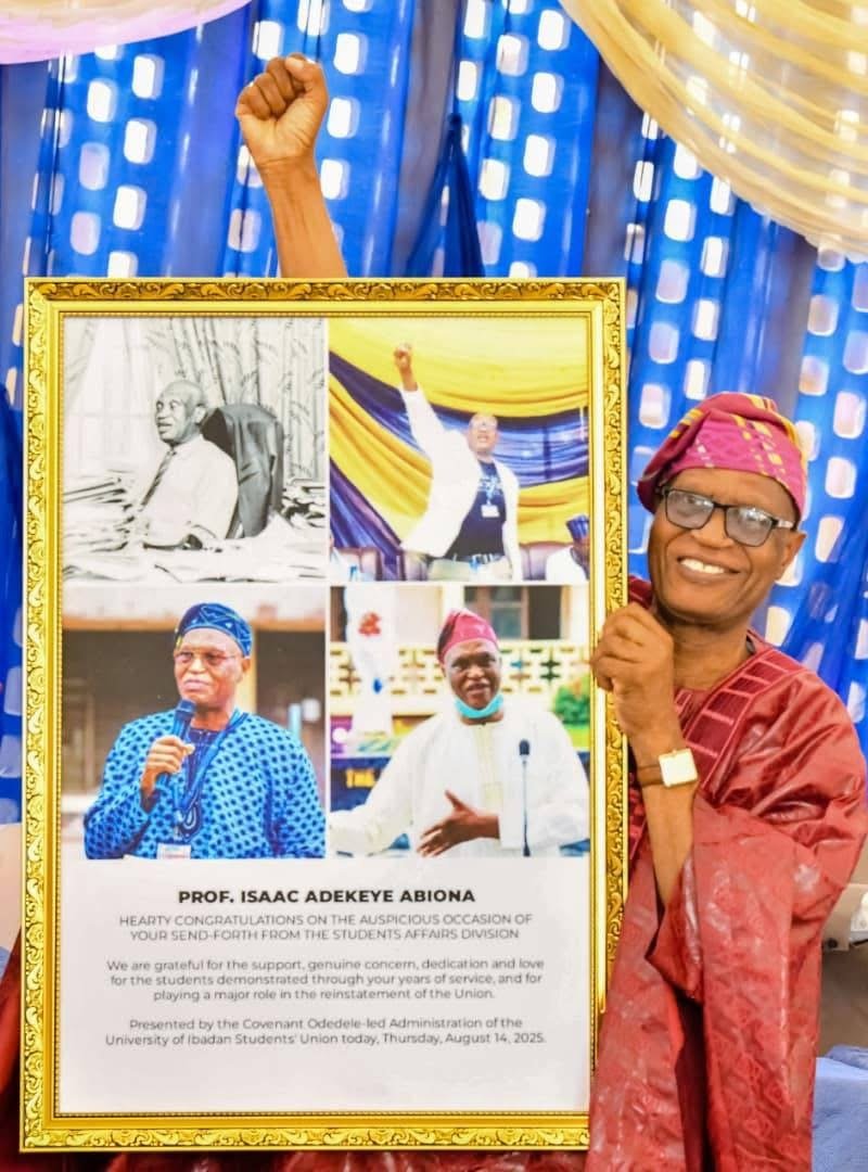 Prof. Abiona Bows Out in Style as UI Dean of Students’, Garners ...